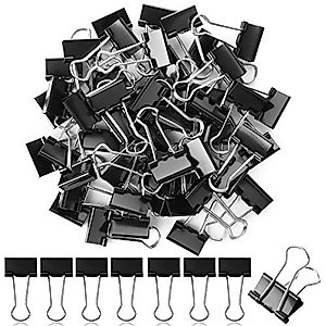 Mr. Pen- Binder Clips, Small Binder Clips, 50Pack, 0.75 in, Black, Small Clips, Paper Binder Clips, Binder Clips Small Size,Small Paper Clips, Office Clips, Micro Binder Clips, Mini Binder Clips