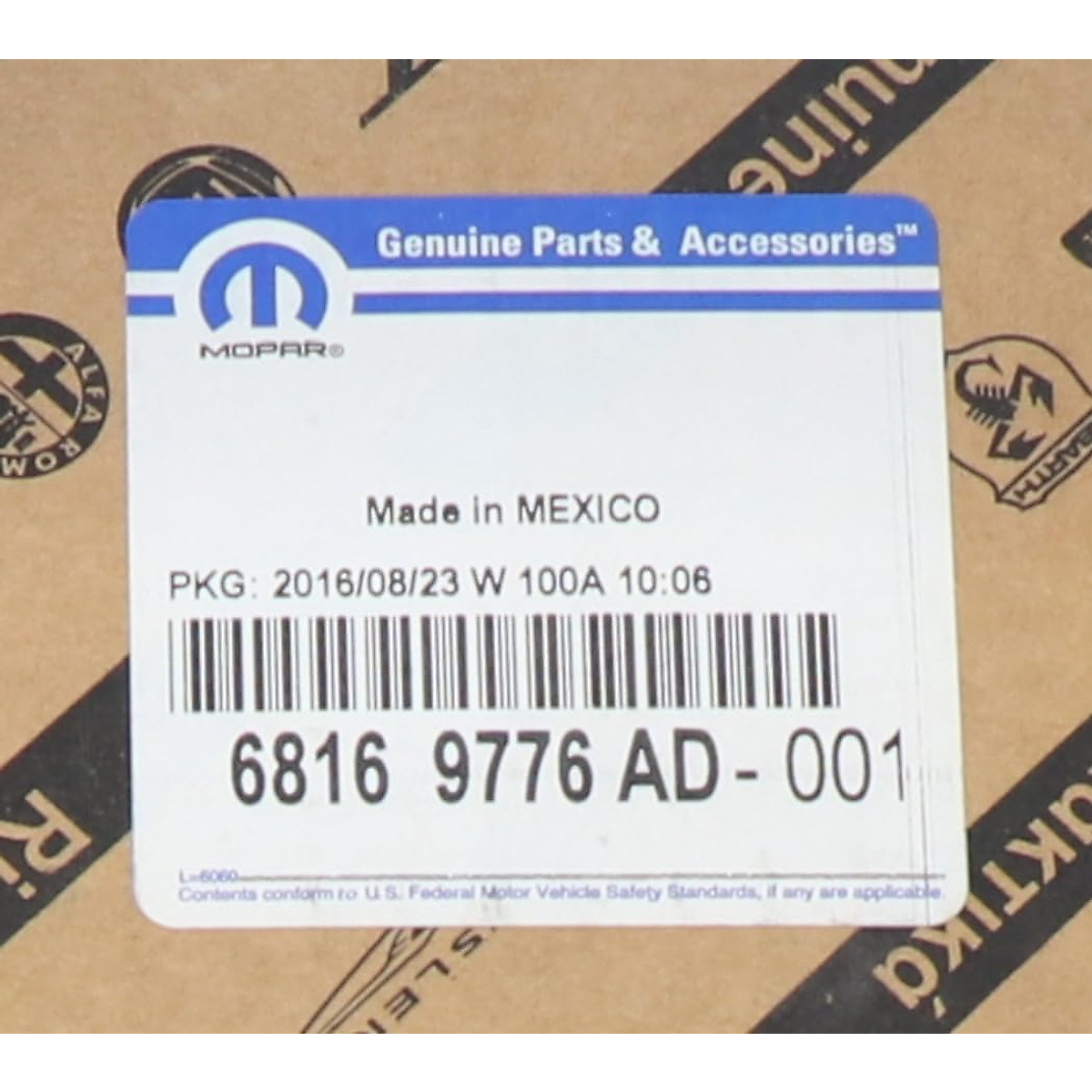 Mopar 68169776AD LAMP CAB