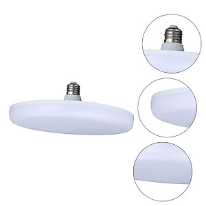 Housoutil 1pc LED Flying Saucer Light Kitchen Light Fixture White Ceiling Lamp Flat Lighting Fixture Ceiling Light Fixtures Round Chandelier White Flush Mount Ceiling Light Rond Light Round