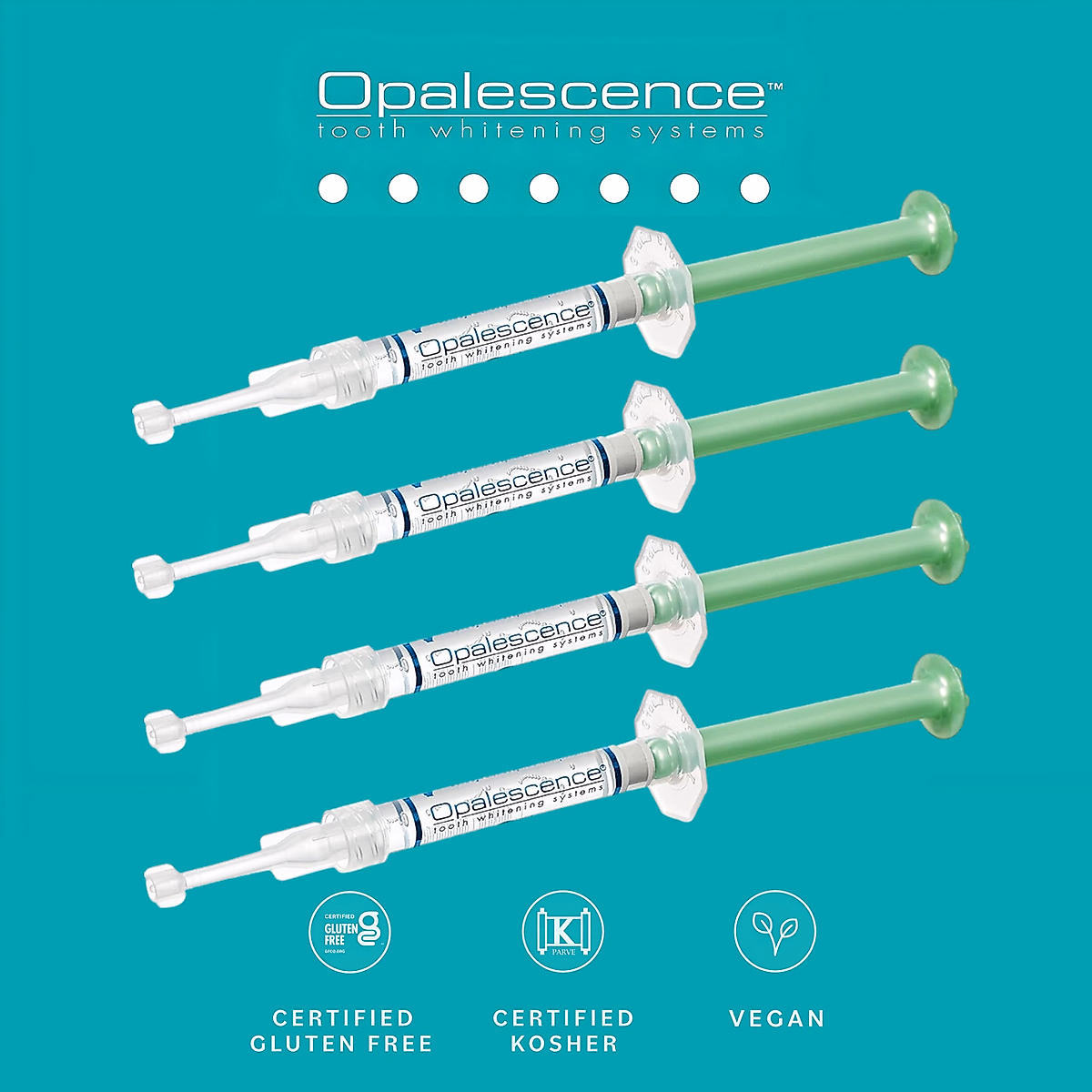 Opalescence 15% Gel Syringes Teeth Whitening Refill Kit - Low Sensivity (2 Packs / 4 Syringes) - Cool Mint - Carbamide Peroxide - Made in The USA by Ultradent Tooth Whitening 5195-2