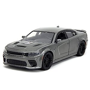 2021 Charger SRT Hellcat Gray Metallic Fast X (2023) Movie 1/24 Diecast Model Car by Jada 34472