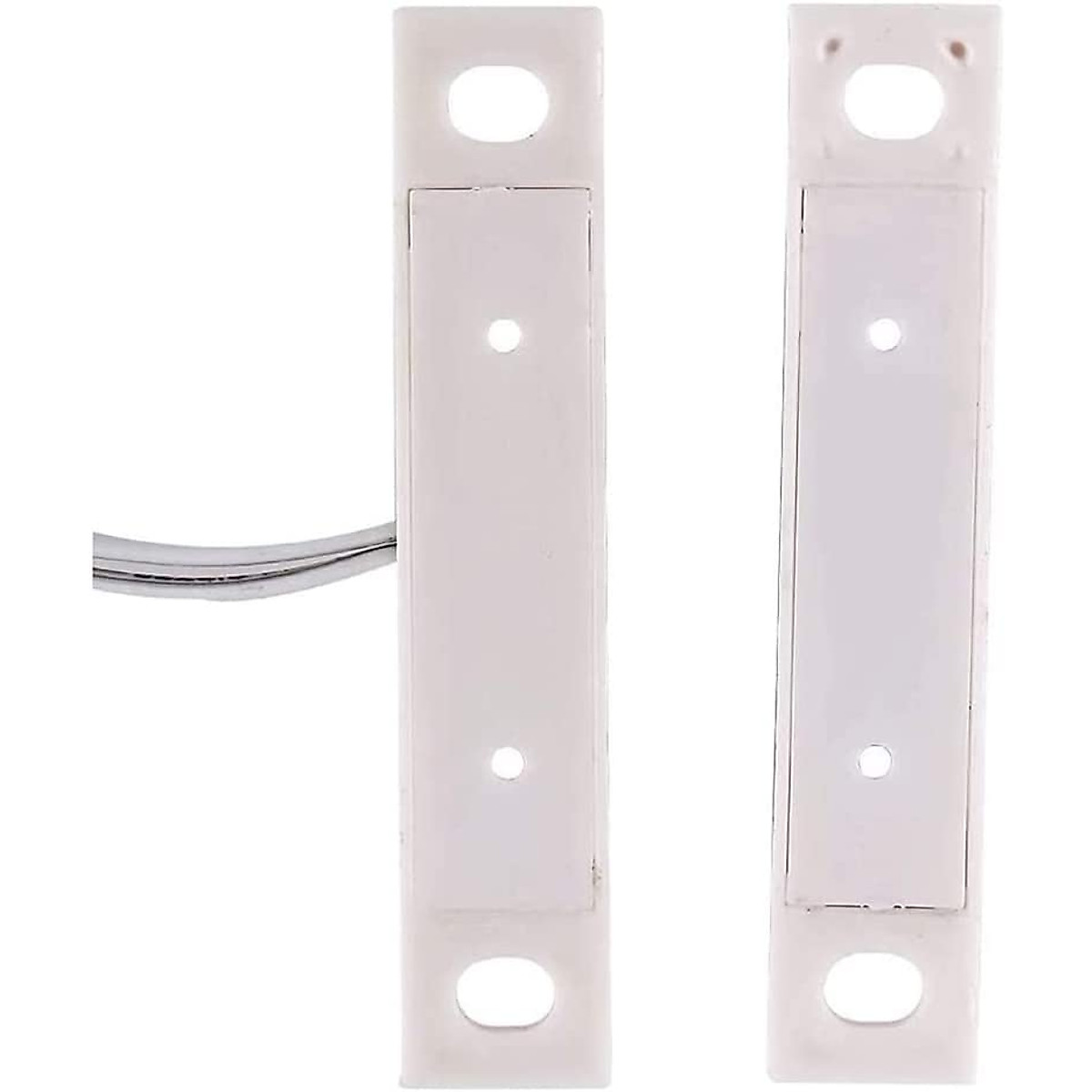 MC-32 NC Surface Mount Wired Security Window Door Contact Sensor Alarm Magnetic Reed Switch, for Home Security and Burglar Alarm Systems, Sets of 5, White