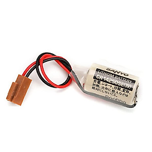 KANGLEUS (Packs for Your Choice) 4pcs Replacement for FDK CR14250SE 3V 1/2AA PLC Battery for 1747-BA Backup Power Supply with Brownk Plug (4-Pack)