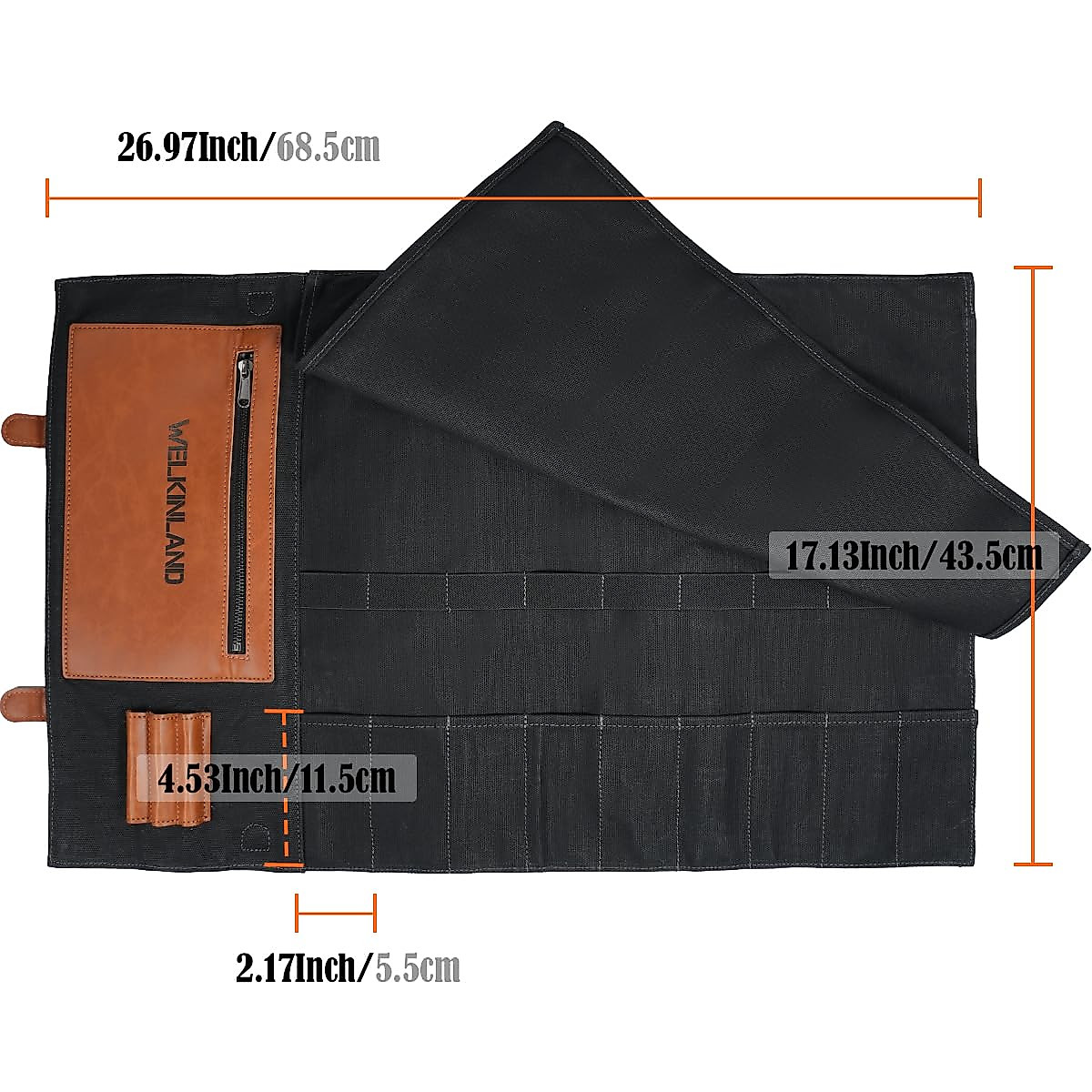 14-Pockets Knife roll, Leather knife roll, Knife roll canvas, Knife bag holders, Knife roll bag, Chef bag, Chef knife bag, Chef knife roll, Chef knife roll bag, Pocket knife roll, Knife bags for chefs