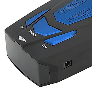 Car Radar Detector, Dc 12v Long Range Laser Radar Detector with 360 Degree Protection, Voice Alerts and and Speed Camera Alerts Vehicle Electronics Car Speed Detector Radar for Police(Blue)