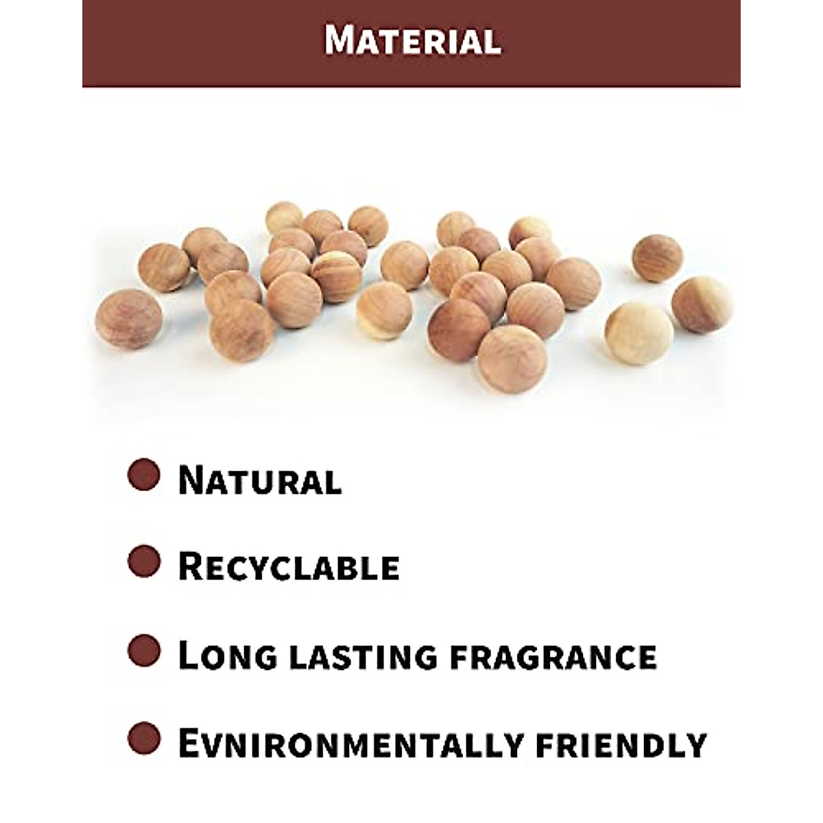 MoHern Cedar Balls for Clothes Storage, 30 Pcs Cedar Blocks for Clothes Storage, Cedar Chips for Clothes Storage