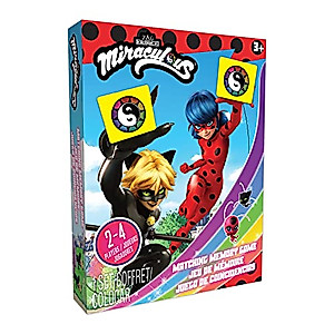 TCG Toys Miraculous Ladybug - Memory Matching Card Game - Featuring 72 Full Color Pieces - Promote and Improve Memory & Sensory Development Skills. Great Birthday Gift for Boys and Girls