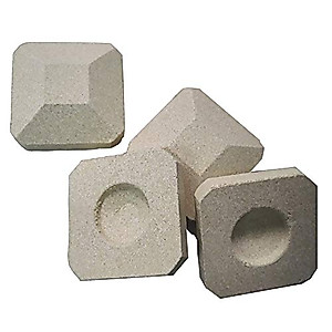  Efficient Radiates Heat -Reusable Ceramic Briquettes, Replacement for Lynx L27 Gas Grill,50 Pieces, 2 " by 2 " Each
