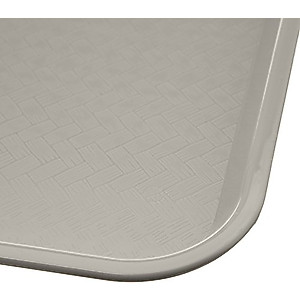 Carlisle FoodService Products CT101423 Cafe Standard Plastic Cafeteria/Fast Food Tray, NSF Certified, BPA Free, 14" Length x 10" Width, Gray (Pack of 24)
