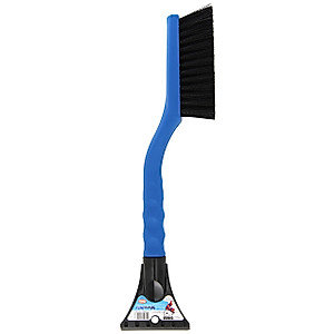 Snow Joe SJBLZD-LED 4-in-1 Telescoping Snow Broom + Ice Scraper (18-Inch) and Mallory 518 16" SnoWEEvel Snow Brush