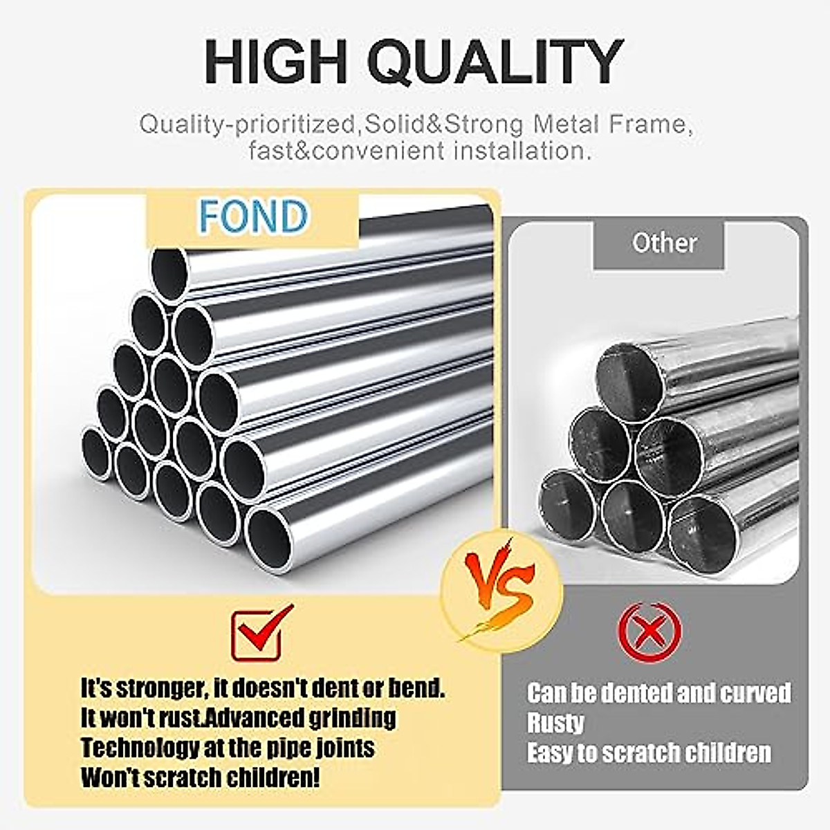 Baby Playpen with Mat Included, 60" x 60" Large Baby Playpen with 100 Ocean Balls, Indoor/Outdoor Playpen, Sturdy Design with Gates, Play Pin, Baby Play Area with New Upgraded Steel Tube