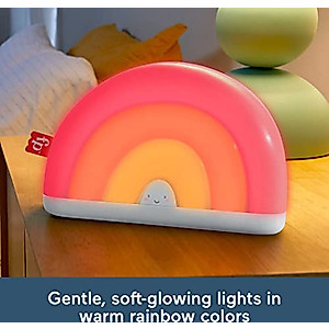Fisher-Price Sound Machine Soothe & Glow Rainbow With Lights Music And Volume Control For Newborns And Up