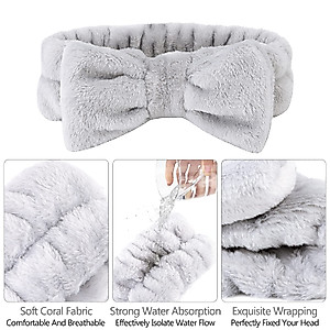 6 Pcs Microfiber Spa Set - Headband, Face Wash Headbands, Makeup Headbands with Wristbands for Skincare