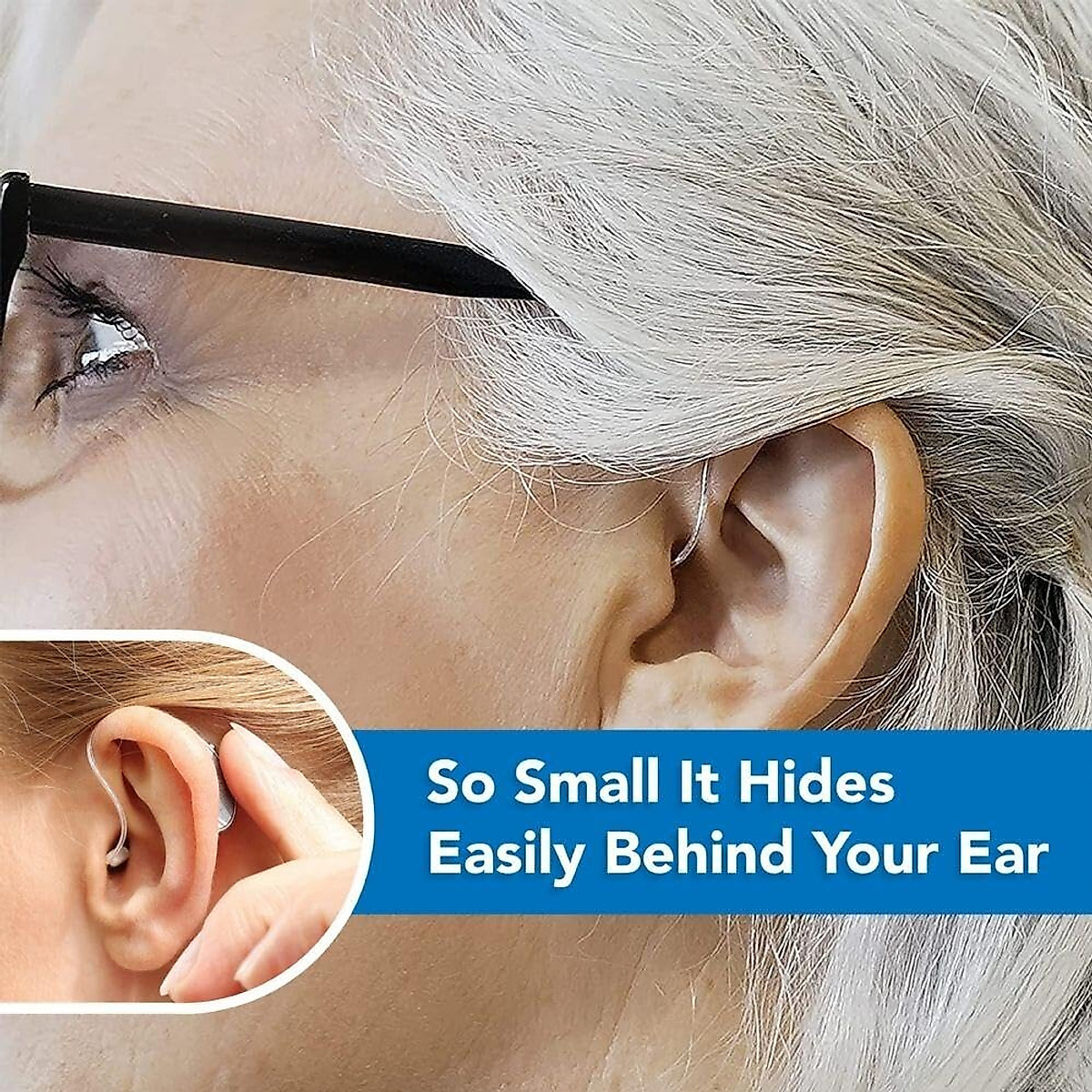 Sontro® Self-Fitting OTC Hearing Aids for Adults, Grey, Pair - Behind the Ear Aid, Phone Smart App for Auto 16 Channel Fine Tuning, Noise Cancelling, Directional Microphones, Bluetooth Hearing Aids for Seniors