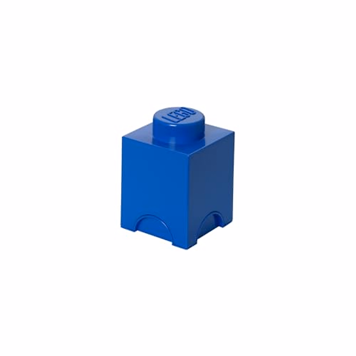 LEGO Blue Storage Box Brick 1 Round Bright