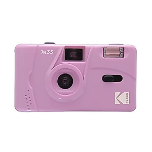 Kodak M35 35mm Film Camera, Reusable, Focus Free, Easy to Use, Build in Flash and Compatible with 35mm Color Negative or B/W Film (Film and AAA Battery NOT Included) (Purple)