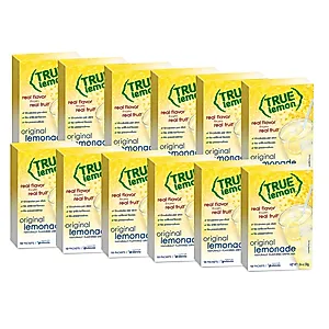 True Lemon Lemonade Original Drink Mix, 10-Count Per Box (Pack of 12) - Total 120 Counts