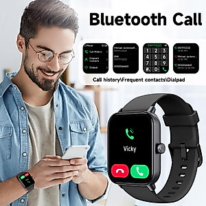 Faweio Smart Watch, Bluetooth 5.3 Answer/Make Call, Alexa Built in, 1.8" Fitness Tracker with Heart Rate SpO2 Sleep Monitor, Smart Watches for Men Women iPhone Android Compatible IP68 Waterproof