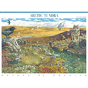Arctic Tundra, Full Sheet of 10 x 37-Cents Postage Stamps, USA 2003, Scott 3802