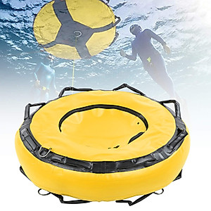 Jiawu Buoyancy, Marker Signal Marker Freediving, Dive Float Signal Accessory Heavy Duty for Diving Water Sports(Yellow)
