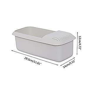 Pasta Cooker,SOFEA Durable Microwave Pasta Cooker with Strainer for Spaghetti Short Pasta Fresh Pasta Heat Resistant Spaghetti Cooker