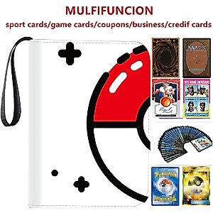 Trading Card Binder with Sleeves,720 Pockets Zipper Binder Card Holder Collectors Album Carrying Case with 40 Platinum 18-Pocket Sheets for TCG Baseball and Football Cards Organizer