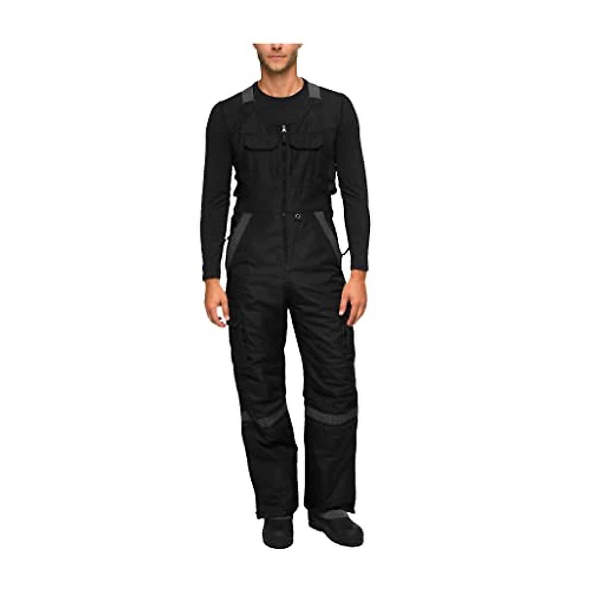 Arctix Men's Tundra Ballistic Bib Overalls With Added Visibility, Black, 4X-Large/32" Inseam