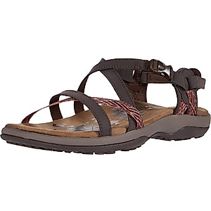 Skechers womens Reggae Slim - Staycation Sport Sandal, Chocolate, 8 US