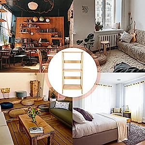 Bookcase Shelf 3 Tier, Small Bookshelf Organizer for Bedroom, Narrow End Table Side Table with Storage Shelves for Books Home Office, Chestnut