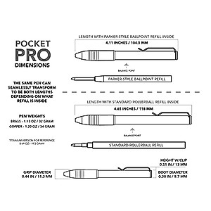 BIG IDEA DESIGN Copper Pocket Pro Pen (Red Tone)