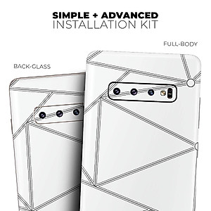 DesignSkinz Simple Connect Protective Vinyl Decal Wrap Skin Cover Compatible with The Samsung Galaxy S20 (Screen Trim & Back Glass Skin)