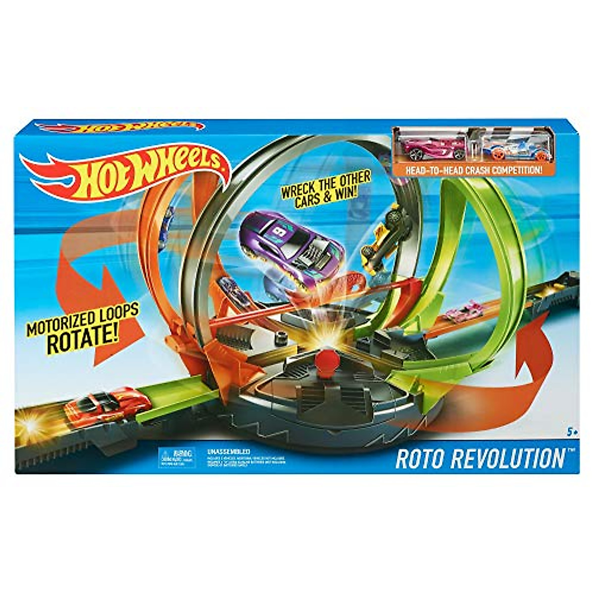 Hot Wheels Roto Revolution Track Set, multi color (FDF26)