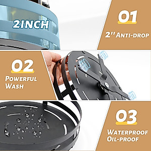 Lazy Susan Organizer 10” Metal Turntable Spice Rack Rotation Black for Pantry Cabinet Cupboard Organizer Table