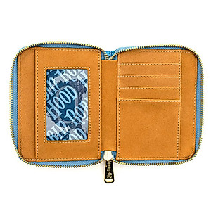 Loungefly x Disney Robin Hood Archery Tournament Zip-Around Wallet (Blue/Tan Multi, One Size)