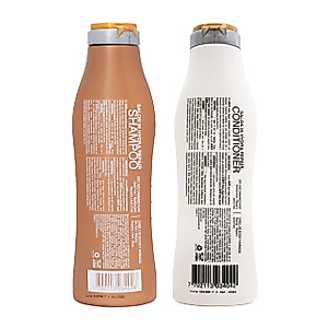 RECAMIER Salt Free Shampoo Repair and Ultra Hydrate Conditioner Hair Treatment Set 10.1oz +2 Nano Keratin Shots