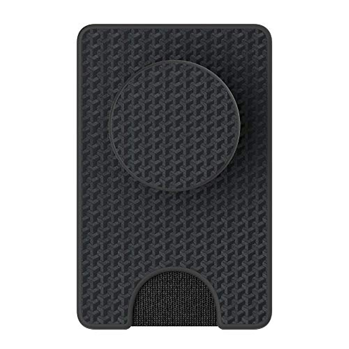 PopSockets PopWallet+ with Integrated Swappable PopTop - Black Carbon