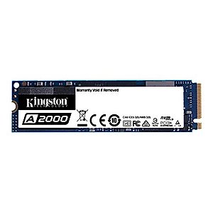 Kingston 1TB A2000 M.2 2280 Nvme Internal SSD PCIe Up to 2000MB/S with Full Security Suite SA2000M8/1000G
