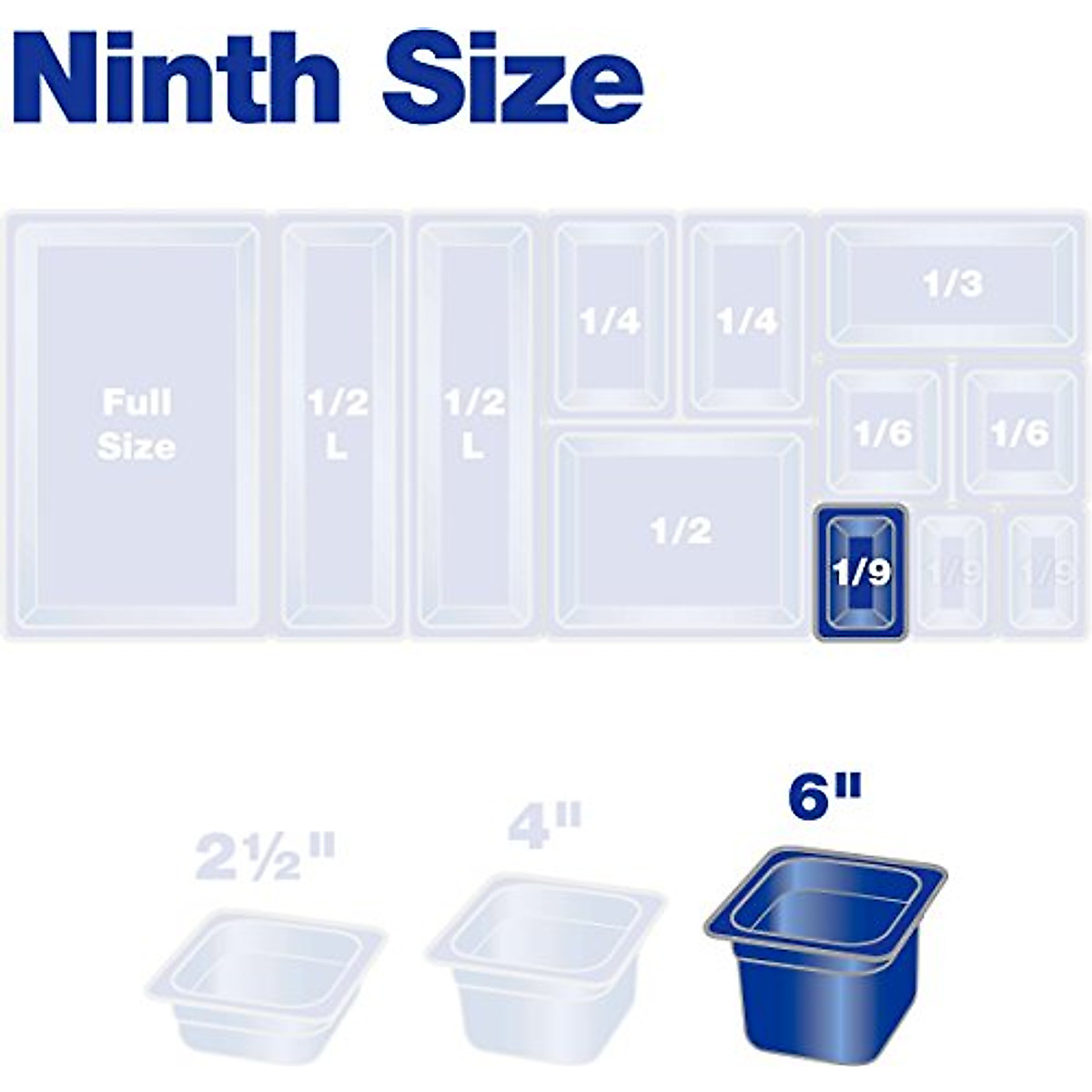 Carlisle FoodService Products 3068807 Plastic Food Pan, 1/9 Size, 6 Inches Deep, Clear