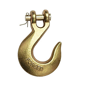 Mytee Products (10 Pack) 3/8" Clevis Slip Hook - 6,600 LBS WLL Heavy Duty Grade 70 Tow Chain Hook for Truck Trailer Tie Down