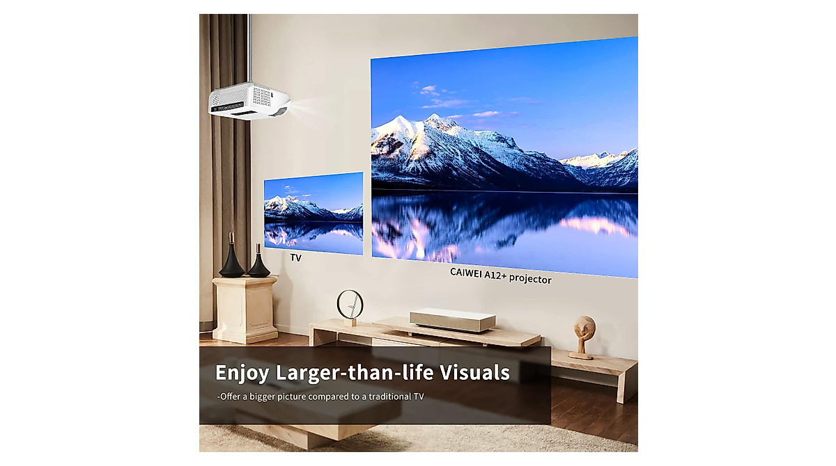 Ultra HD 4K Daytime Projector | 14300 Lumens Smart TV