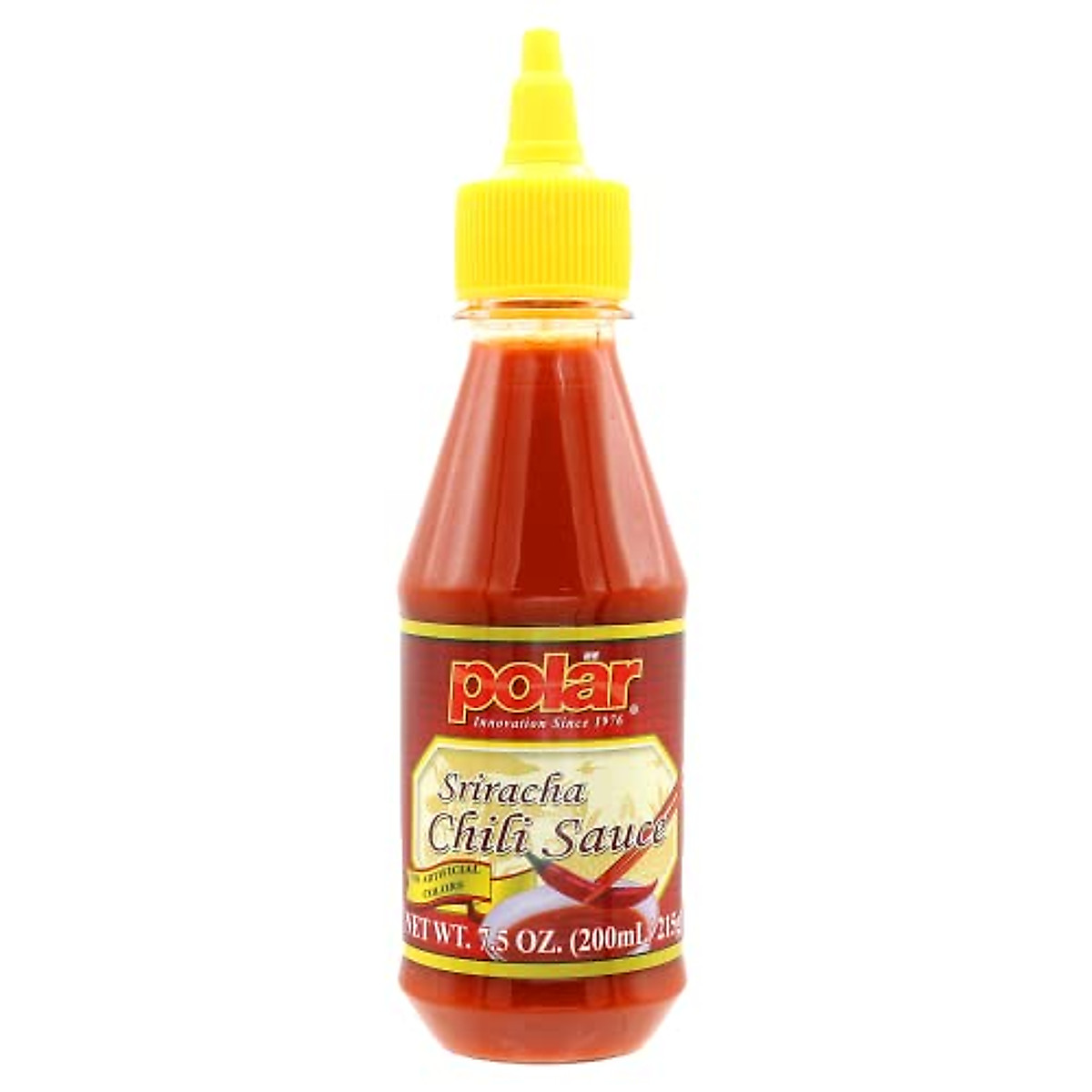 MW Polar Sriracha Chili Sauce 7.5 oz (Pack of 6), Hot Sauce for Pho, Breakfast, Eggs & Toast, Sandwich, Taco, Sushi, Spicy Mayo, No Artificial Colors