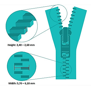 ZlideOn Zipper Pull Replacement - 1pcs, Black, Normal (L) - 5A - Instant Zipper Replacement Slider for Metal Zippers