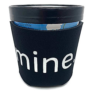 Ice Cream Pint Holder Insulated Sleeve - 2 Pack - Mine - Black