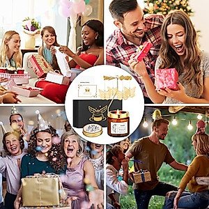 Butterfly Gifts for Women, Women Gifts for Birthday,Rotatable Lavender Scented Candle Gifts for Mom Wife Anniversary, Unique Birthday Gift for Sister Girlfriend with Gift Box