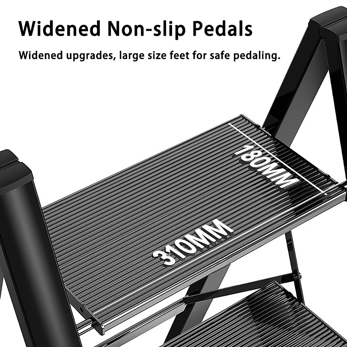 doubob 2 Step Ladder Folding Step Stool with Wide Anti-Slip Pedal Portable Stepladders for Home and Kitchen