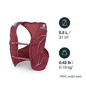 Osprey Dyna LT Women's Running Hydration Vest with Hydraulics Soft Flasks, Verdigris Green, Small