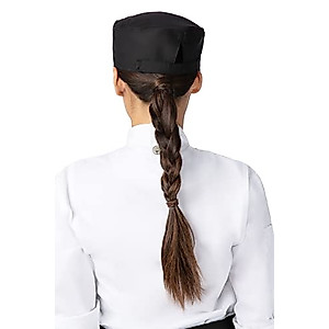 Chef Works Unisex Sustainable Cool Vent Chef Beanie , Black, One Size