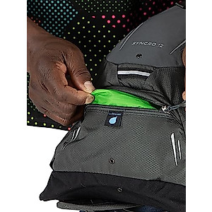 Osprey Syncro 12L Men's Hiking Backpack with Hydraulics Reservoir, Coal Grey, One Size