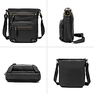 Scarleton Crossbody Bags for Women Travel Bag Purses and Handbags Multi Pocket Shoulder Bag Ultra Soft Faux Leather, H169319 - Navy Blue