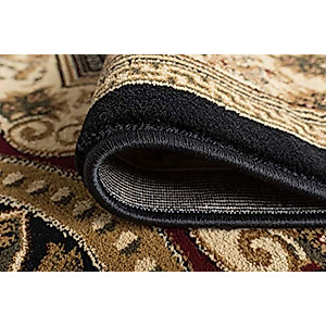 Jayden Traditional Oriental Black Scatter Mat Rug, 2' x 3'